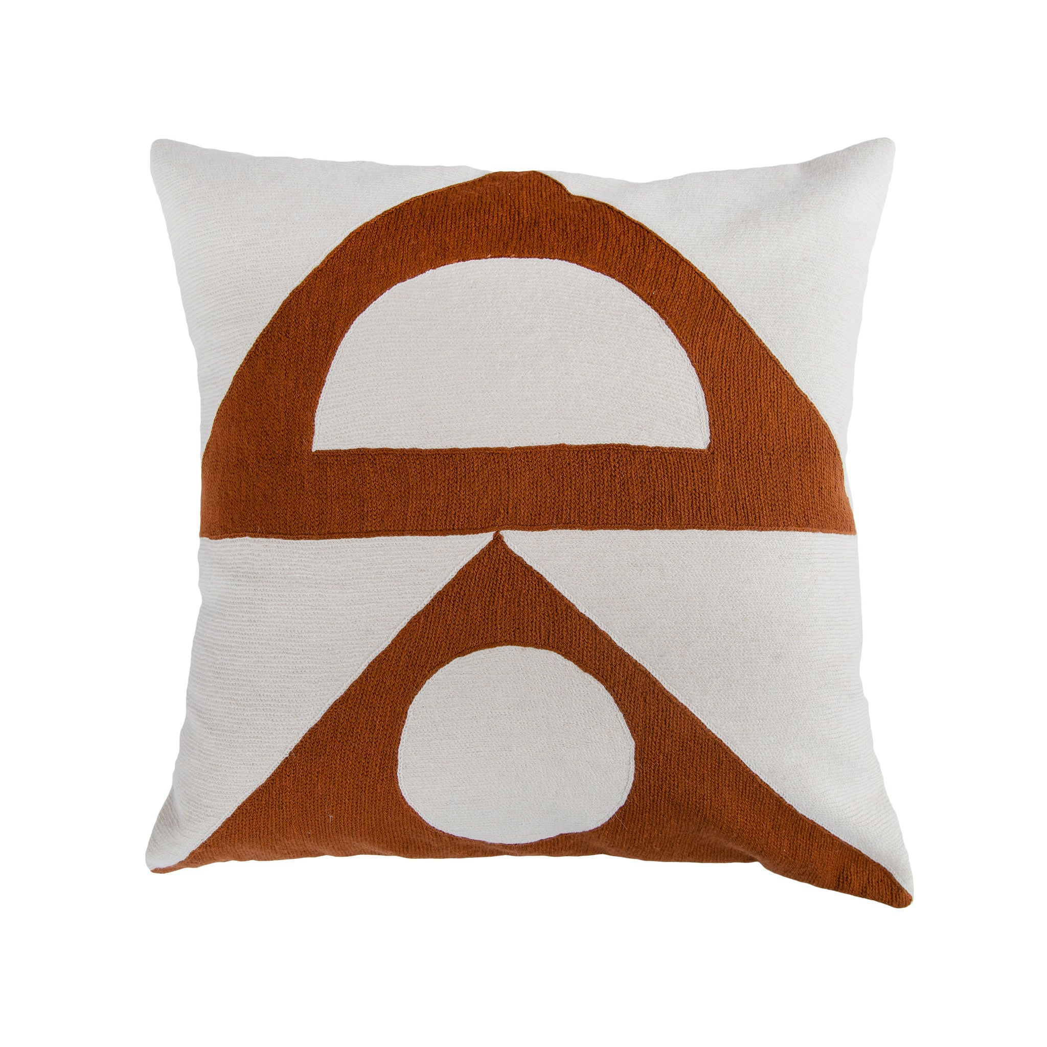 Zaza Shapes Ochre Throw Pillow - Modern Home Decor - Leah Singh – Leah ...